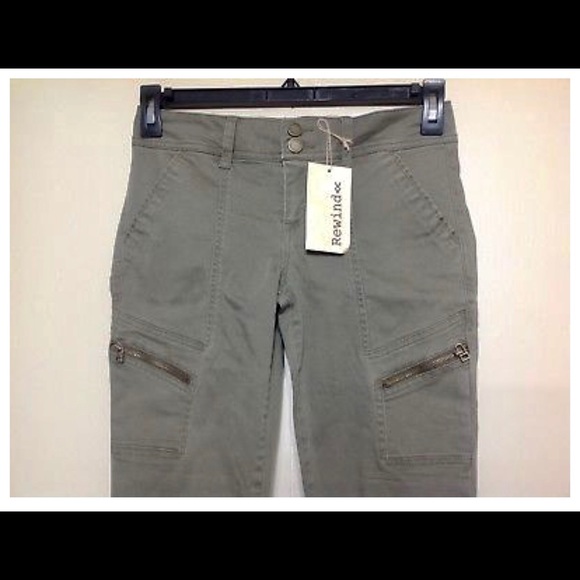 Rewind | Pants & Jumpsuits | Rewind Skinny Cargo Pants Olive Chicewe ...